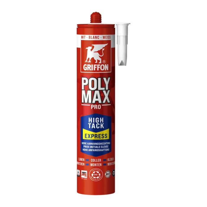 Colle de montage Polymax High Tack Express 410g - Blanc