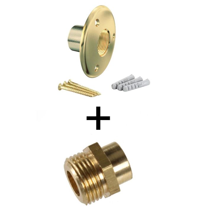 Applique de fixation pour robinet de jardin - Tube cuivre Ø16 - Raccord ...