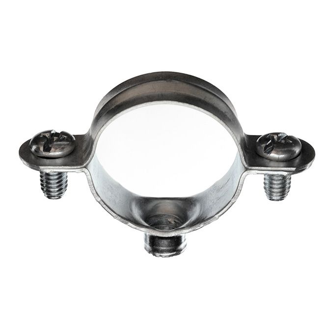 10 Colliers métalliques acier simple - tube diamètre 10mm