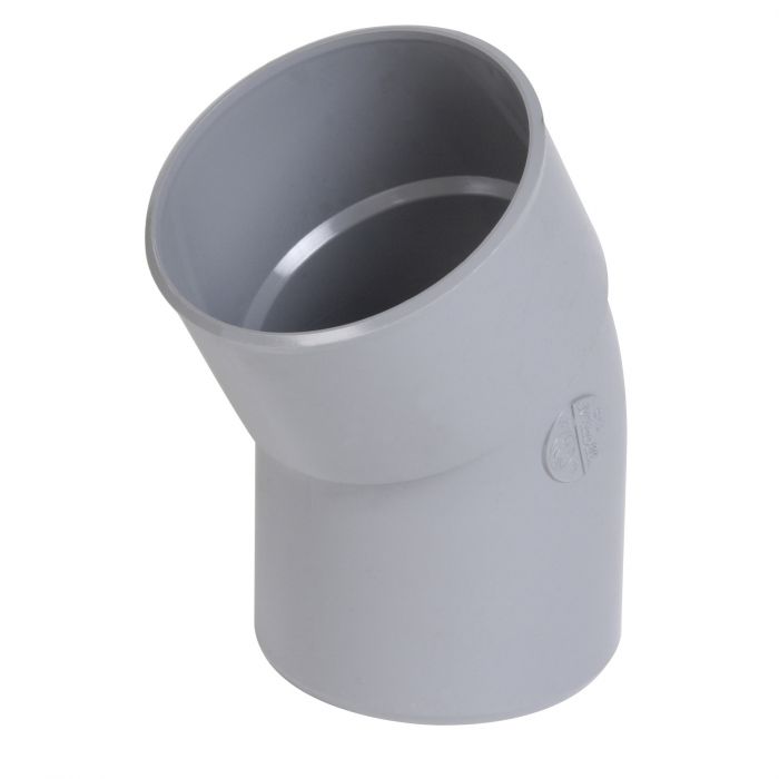 Coude PVC évacuation Ø100 Mâle Femelle 30° - Nicoll