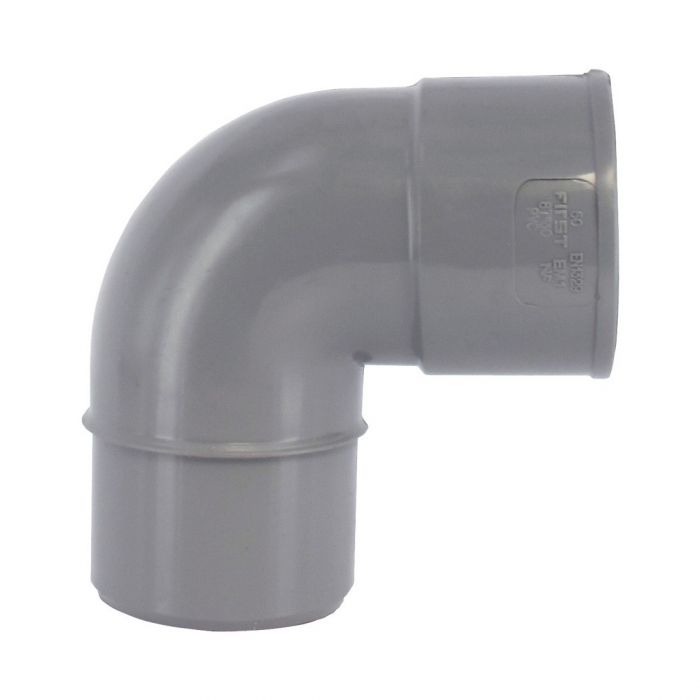Coude PVC 87°30 Mâle/Femelle Ø75 - First Plast