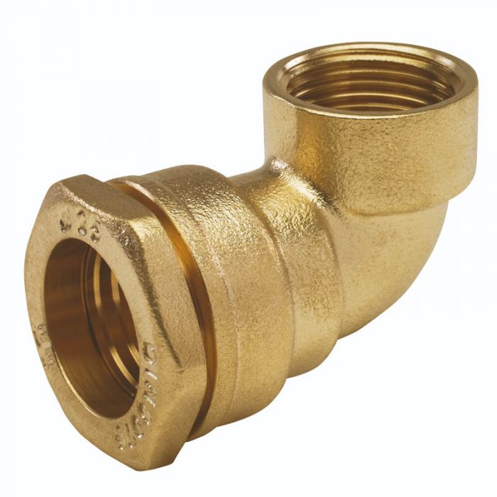 Coude laiton PEHD Ø50 Femelle 1-1/2" (40/49) - ACS 16 Bar - Arco