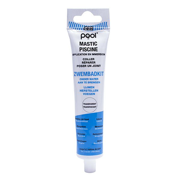 POOL Mastic piscine transparent tube de 80 ml - GEB