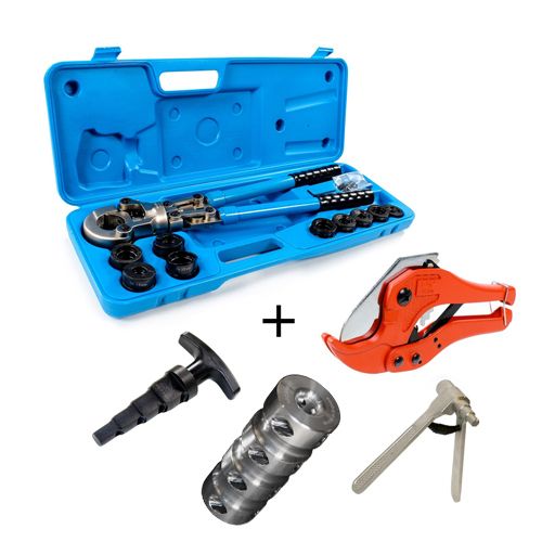 Coffret Pince à sertir PER & Multicouche avec mors H & TH + Coupe-tube + Calibreur ébavureur et ...