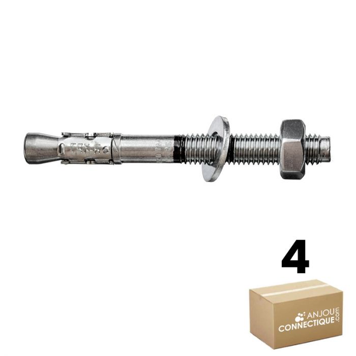 Sachet de 4 goujons d'ancrage 8 x 165 mm - Ram