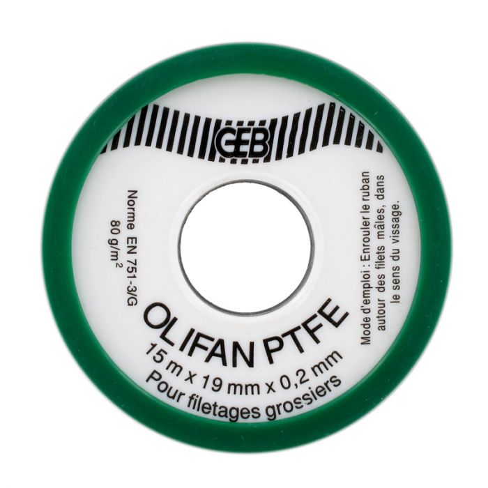 Ruban téflon PTFE Standard gros diamètre