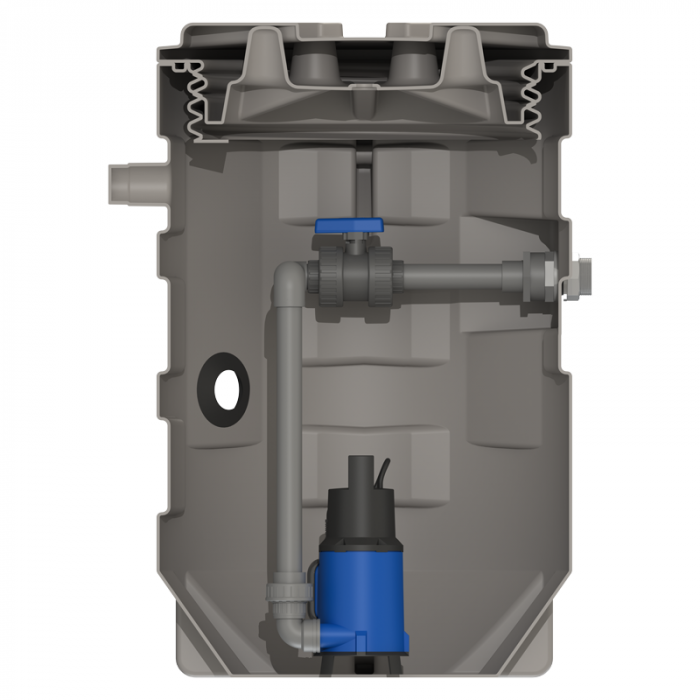 Station de relevage à enterrer SANIFOS 280 ZPK 40 AV (eaux grises, eaux pluviales ou eaux après ...