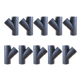 10 culottes PVC 45° Mâle Femelle Ø100 - First Plast