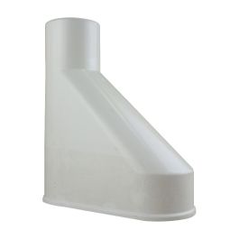 Jambonneau PVC gouttière 25 Ø80 - blanc - First Plast