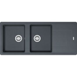 Évier Titan tectonite TTD 621 - graphite - 1160 x 500 x 190 mm - sous ...