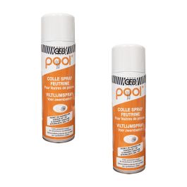 Lot de 2 Sprays colle feutrine POOL - GEB