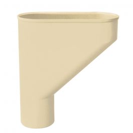 Jambonneau PVC gouttière 25 Ø80 - Sable - First Plast