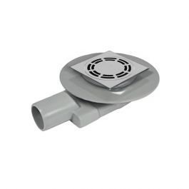 Siphon de sol PVC Solusec extra plat avec platine grille 120 x 120 mm ...