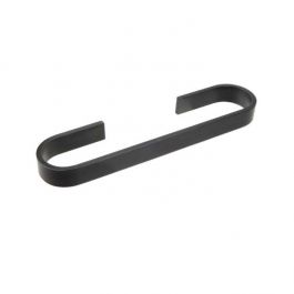 Porte-serviette MATERIA en aluminium brillant éloxé noir - L32 x l7,6 x ...