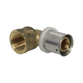 Raccord multicouche à sertir coude femelle (15/21) 1/2" - Ø20x2,0 - MULTIPEX