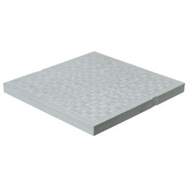 Tampon de sol PVC renforcé anti-choc 284 x 284 mm - 71,00 KN - Gris ...