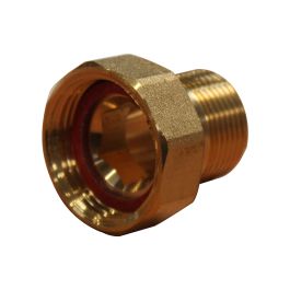 Raccord laiton 2 pièces à porter plate femelle écrou libre 1" (26/34) - Mâle 3/4" (20/27 ...