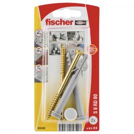 Kit de fixation pour WC au sol 8x80mm - Fischer