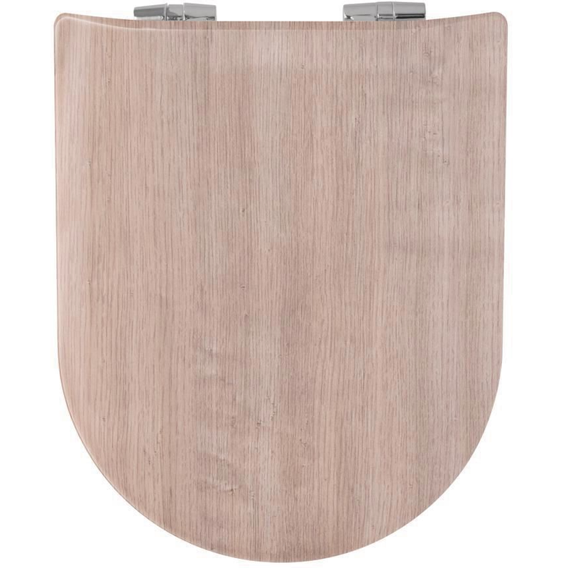 Abattant WC Wood Slim terracotta, descente assistée et déclipsable
