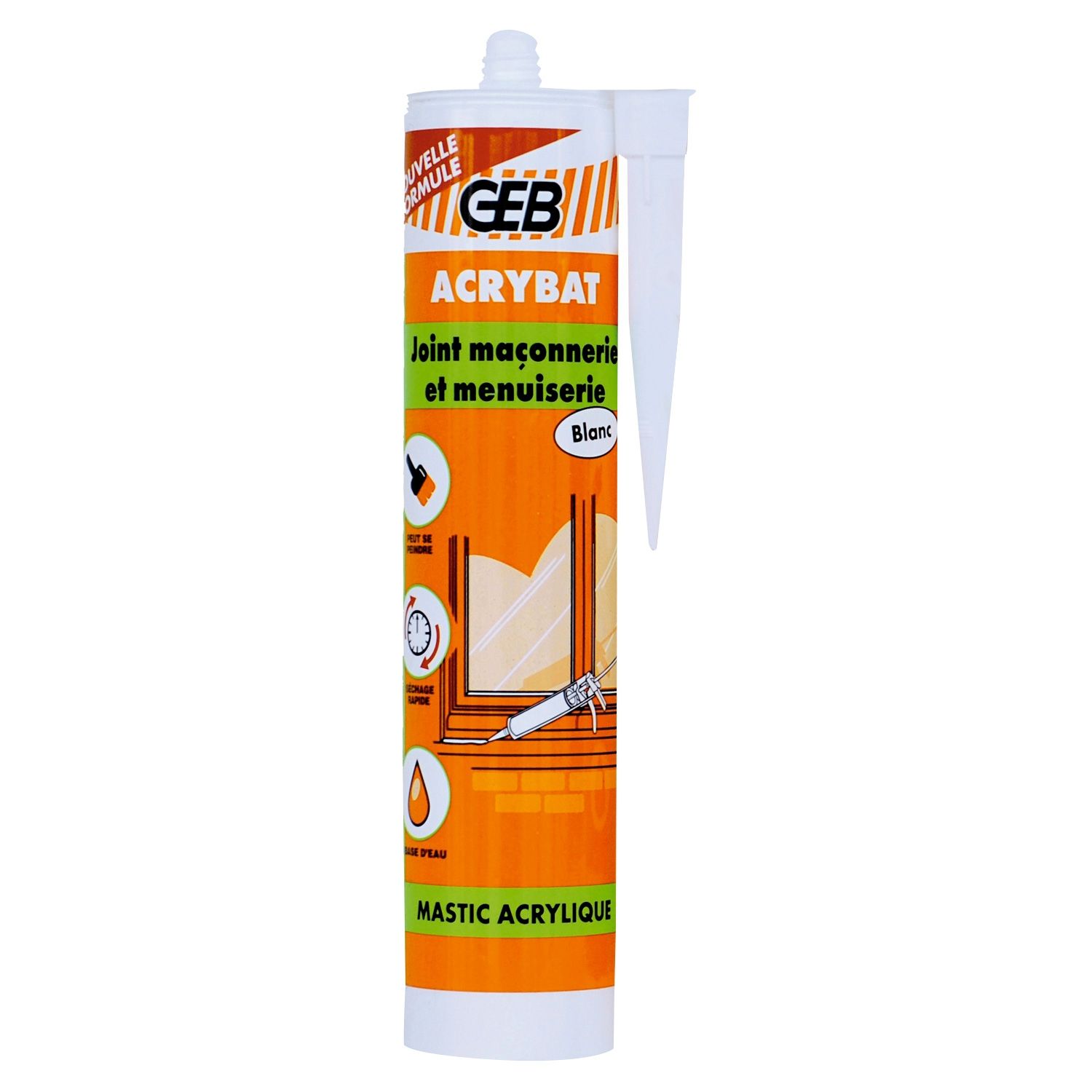 Mastic acrylique Acrybat BLANC GEB