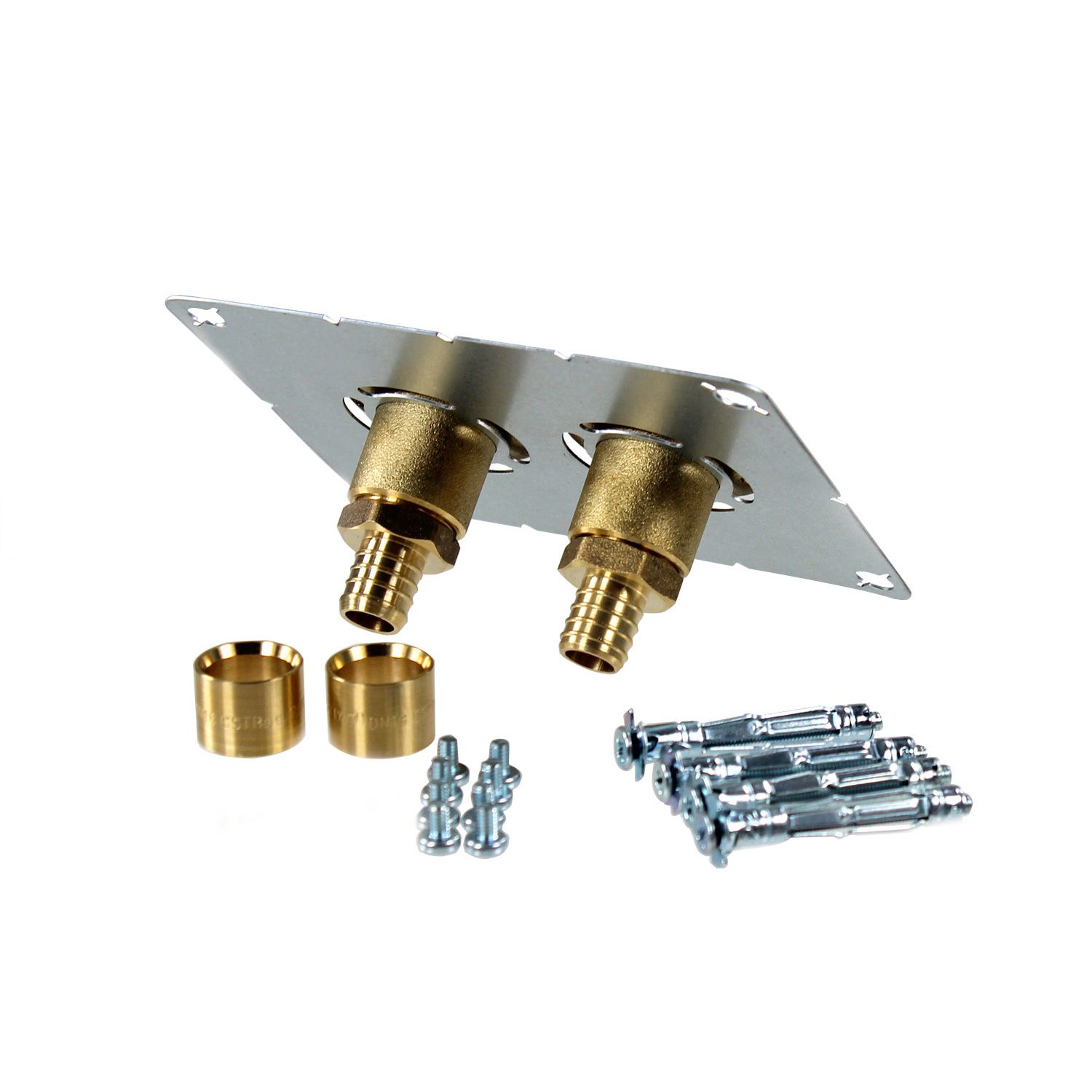 Sortie de cloison ROBIFIX (EVIER / LAVABO) entraxe 50mm PER Ø16 - F1/2 ...